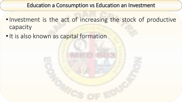 Economics of Education Part 1.pptx | Education industry | Industries
