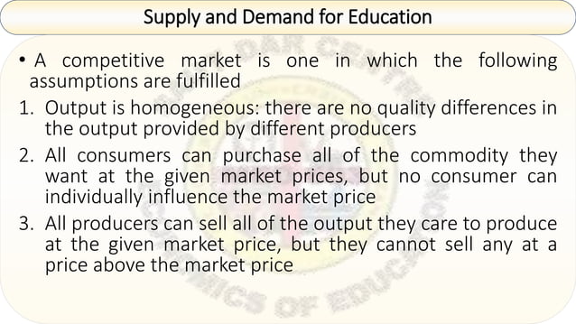 Economics of Education Part 1.pptx | Education industry | Industries