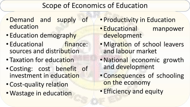 Economics of Education Part 1.pptx | Education industry | Industries