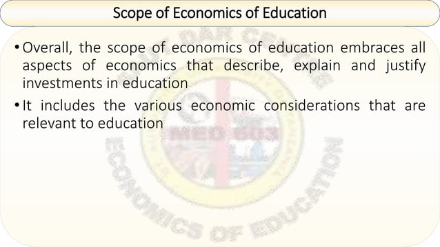 Economics of Education Part 1.pptx | Education industry | Industries