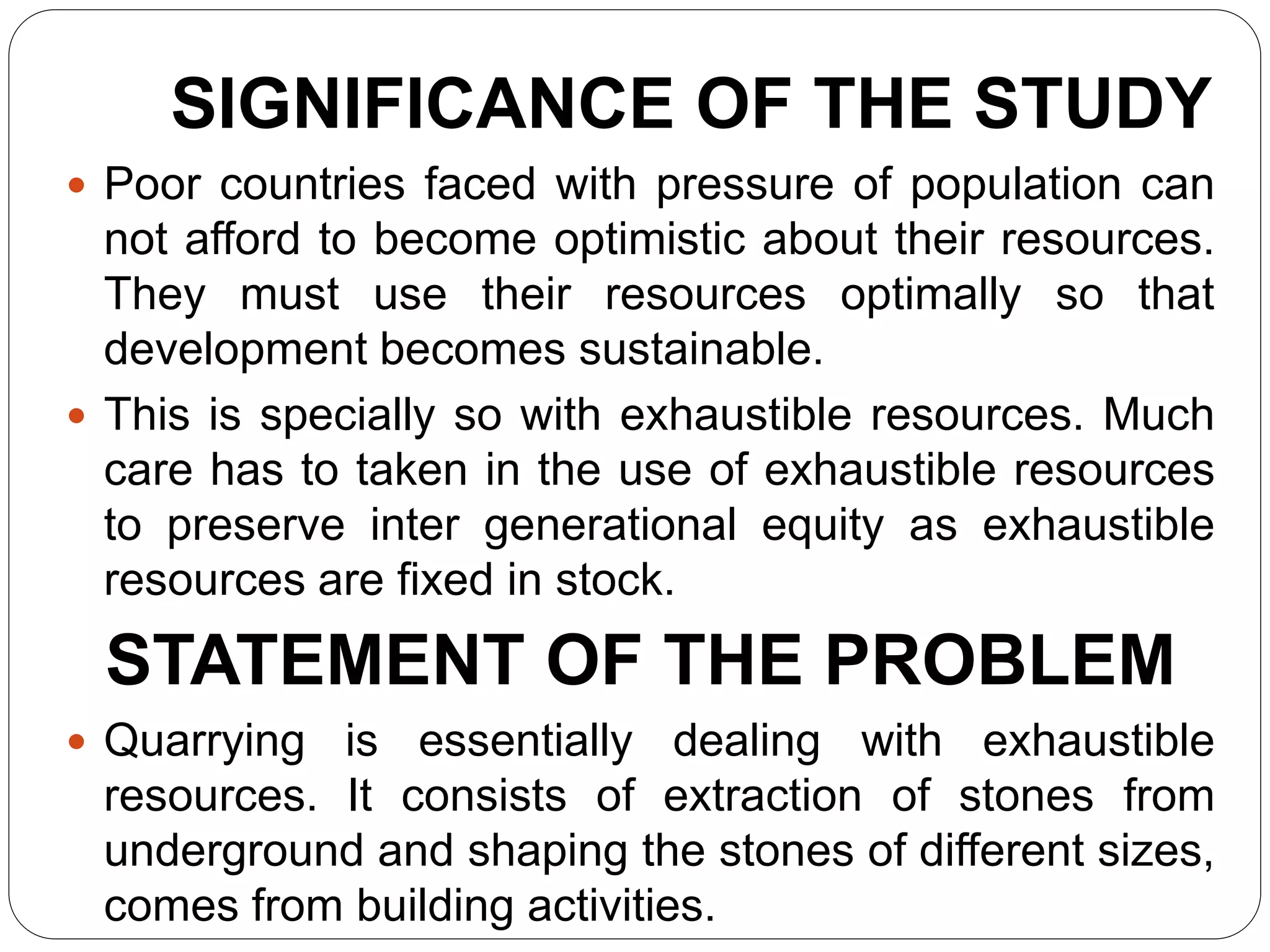 Economics of exhaustible resources | PPTX