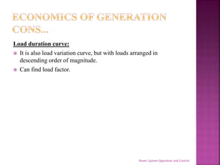Economics of Generation | PPTX