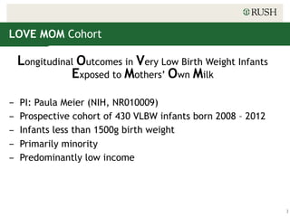 Economics of Human Milk in Very Low Birth Weight Infants | PDF