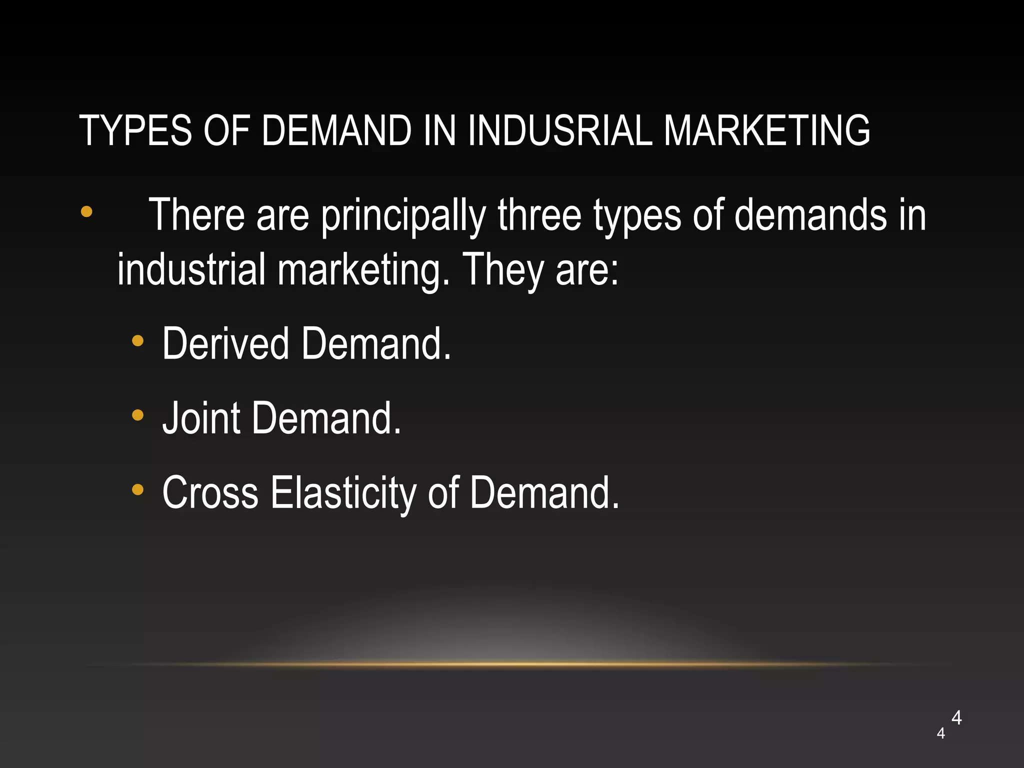 Economics of industrial demand | PPT