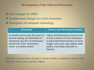 Economics of information | PPTX