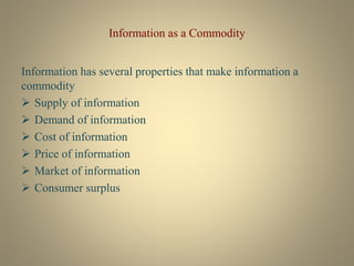 Economics of information | PPTX