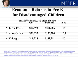 Economics of Investments in Early Childhood Development | PPT