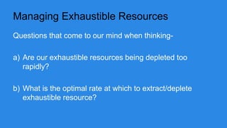 Economics of Natural Resources | PPTX