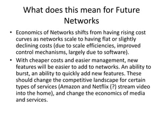 Economics of networks and data centers | PPT
