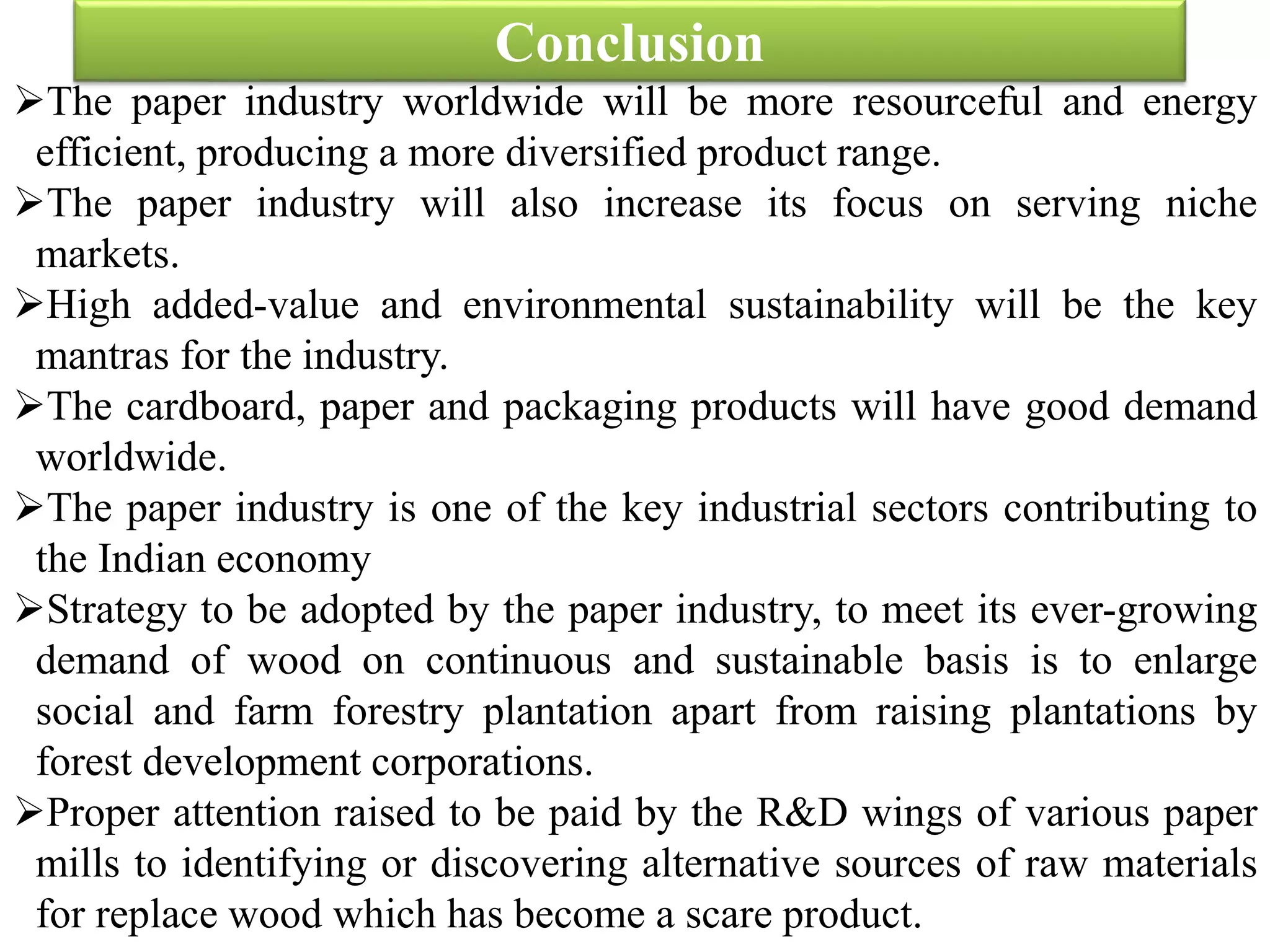 Economics of paper industry | PPTX