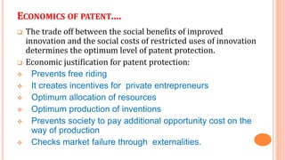 Economics of Patentbnfnfnfnnfnfjjjfjf.ppt