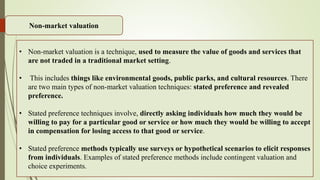 Economic Valuation of Environmental and Natural Resources | PPTX