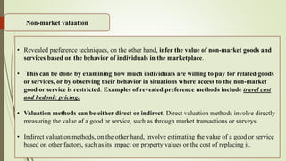 Economic Valuation of Environmental and Natural Resources | PPTX