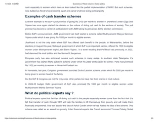 Economics of ‘Revdi culture’ in Indian politics | PDF