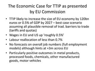 Economics of ttip | PPT