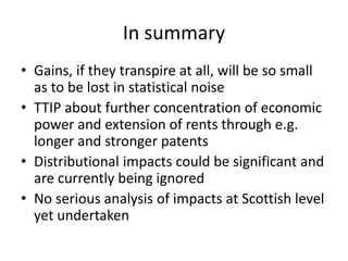 Economics of ttip | PPT