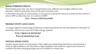 Economics of wind energy | PPTX