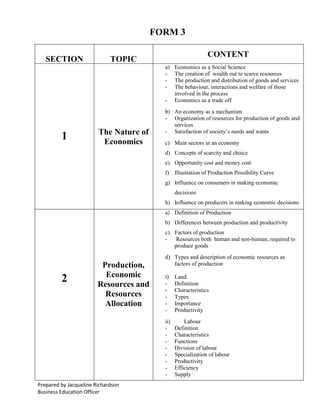 Economics outline | PDF