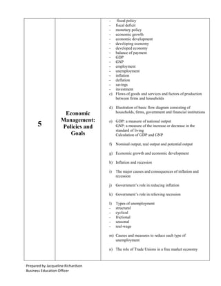 Economics outline | PDF