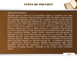 Poverty as a challenge | PPT