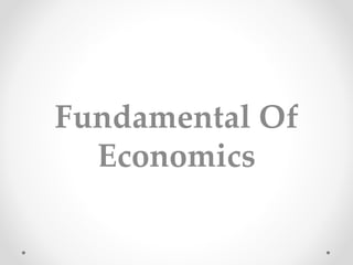 Economics Part one chapter one.pptx