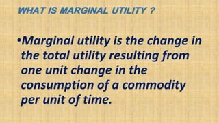 Law of Diminishing Marginal Utility | PPTX