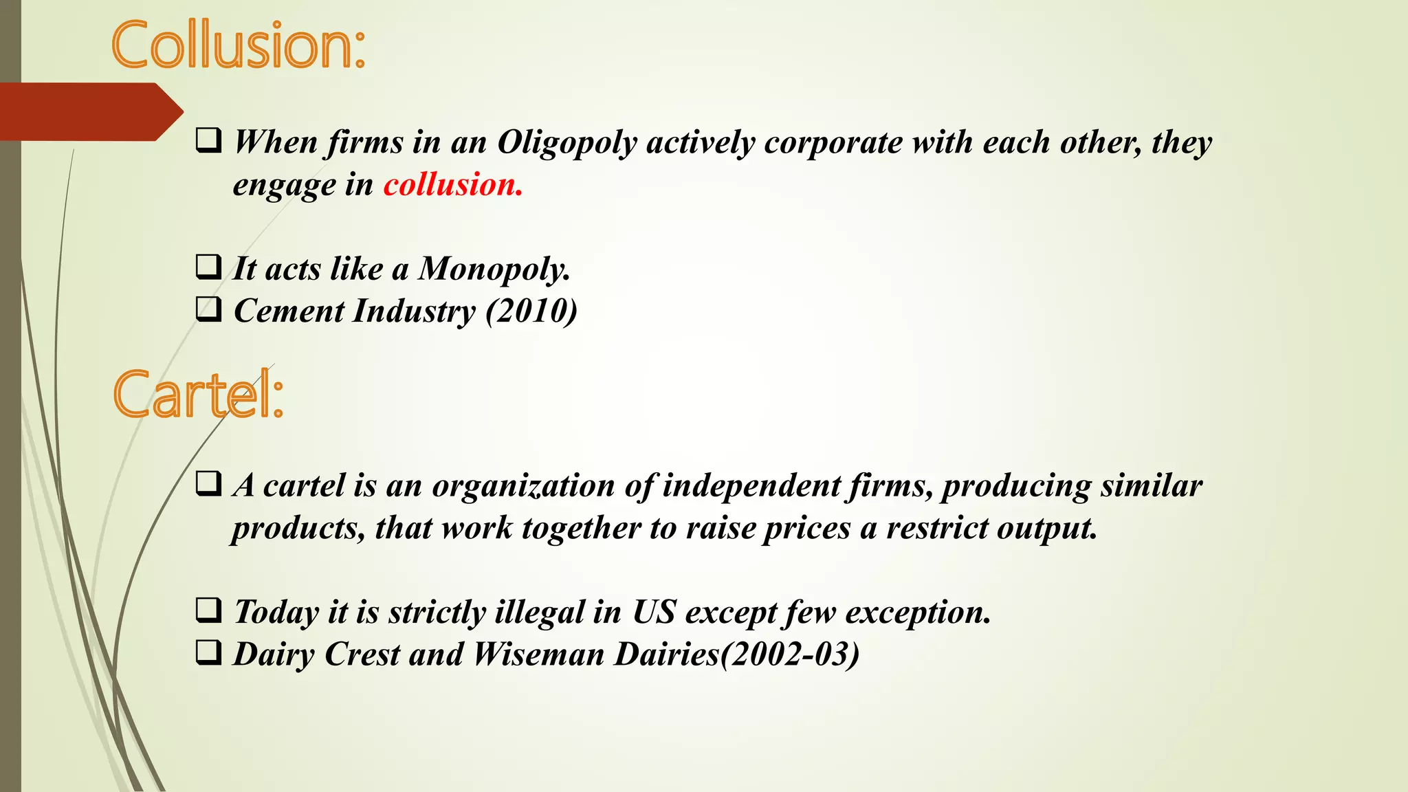 Presentation on Collusion and Cartel | PPTX
