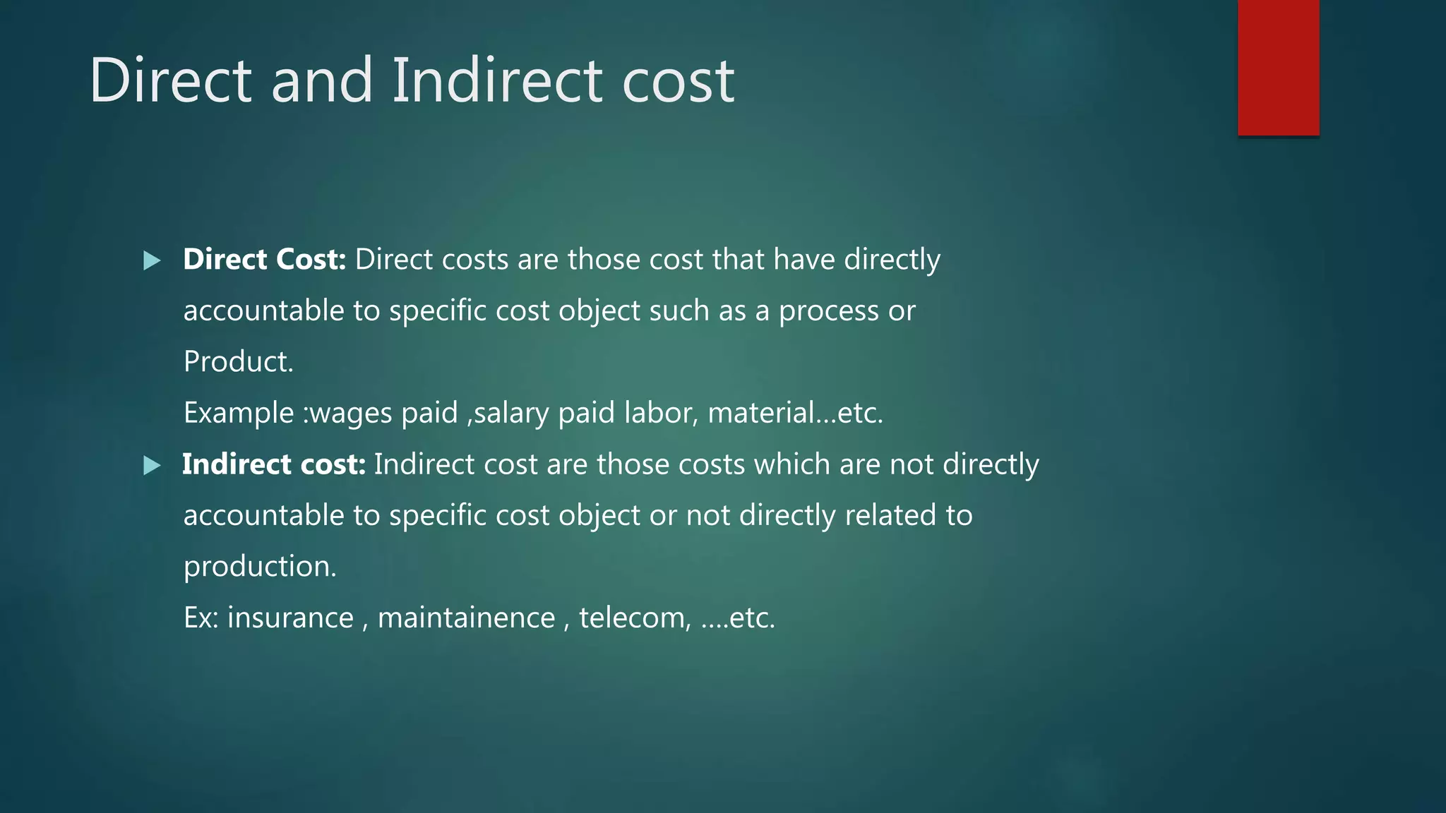 Cost and its types | PPTX
