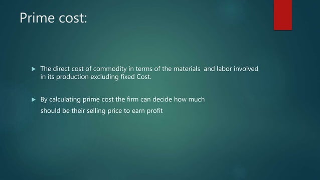 Cost and its types | PPTX
