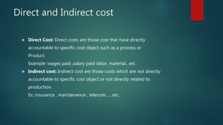 Cost and its types | PPTX