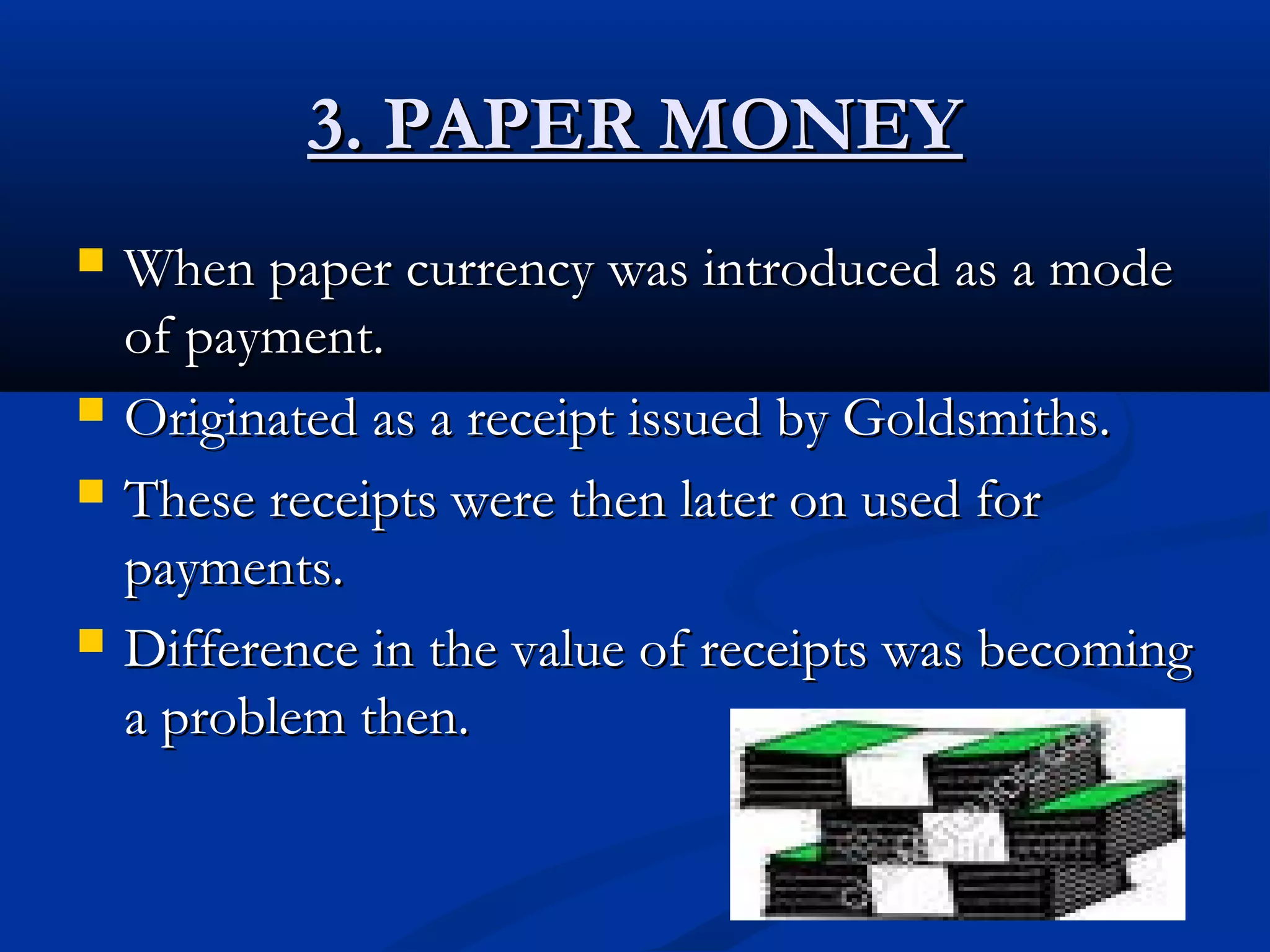 evolution of money | PPT