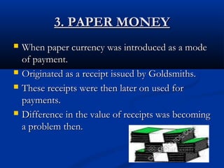 evolution of money | PPT