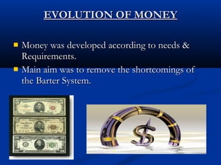 evolution of money | PPT