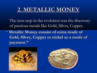 evolution of money | PPT