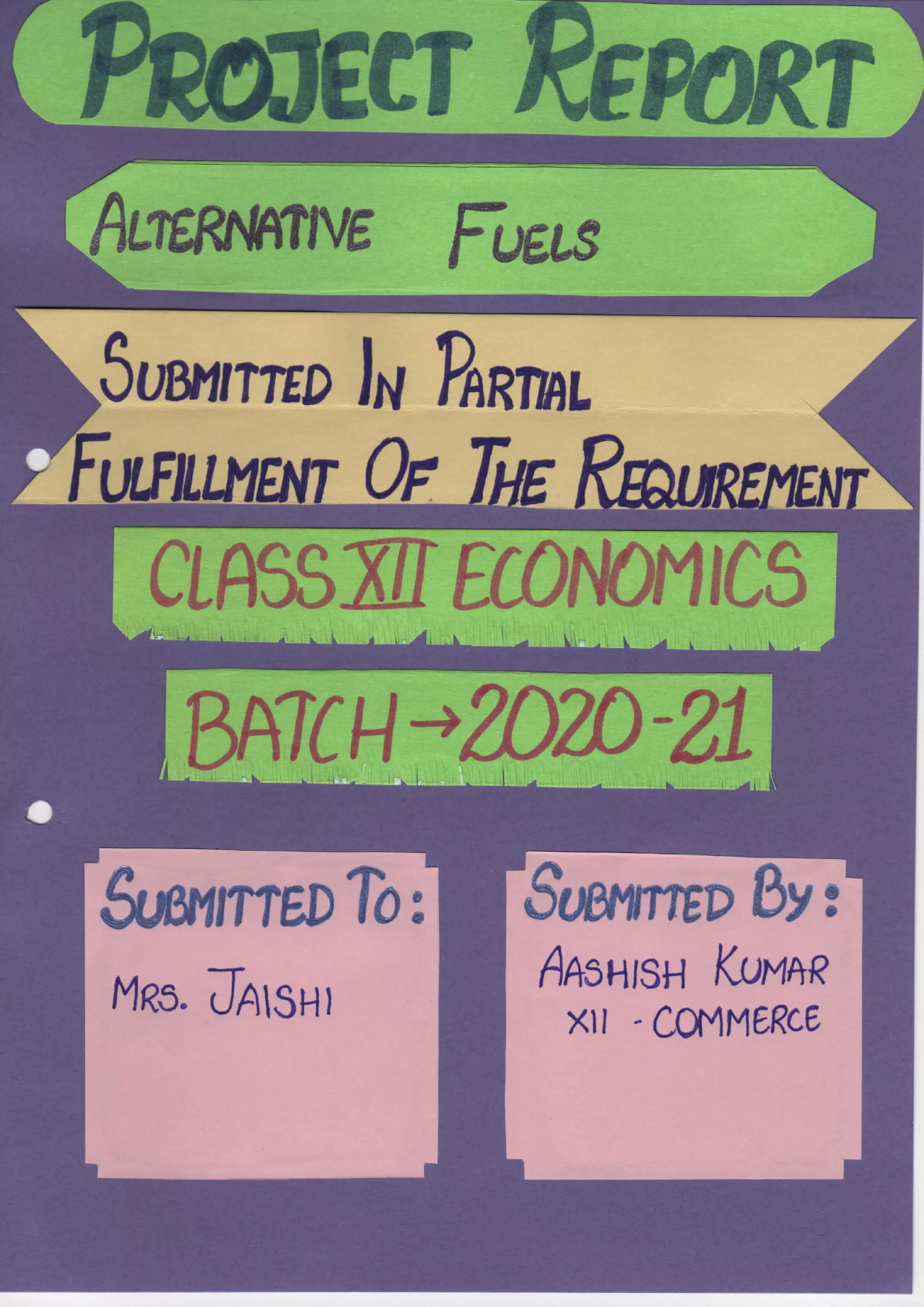 economics pratical file class 12 cbse | PDF