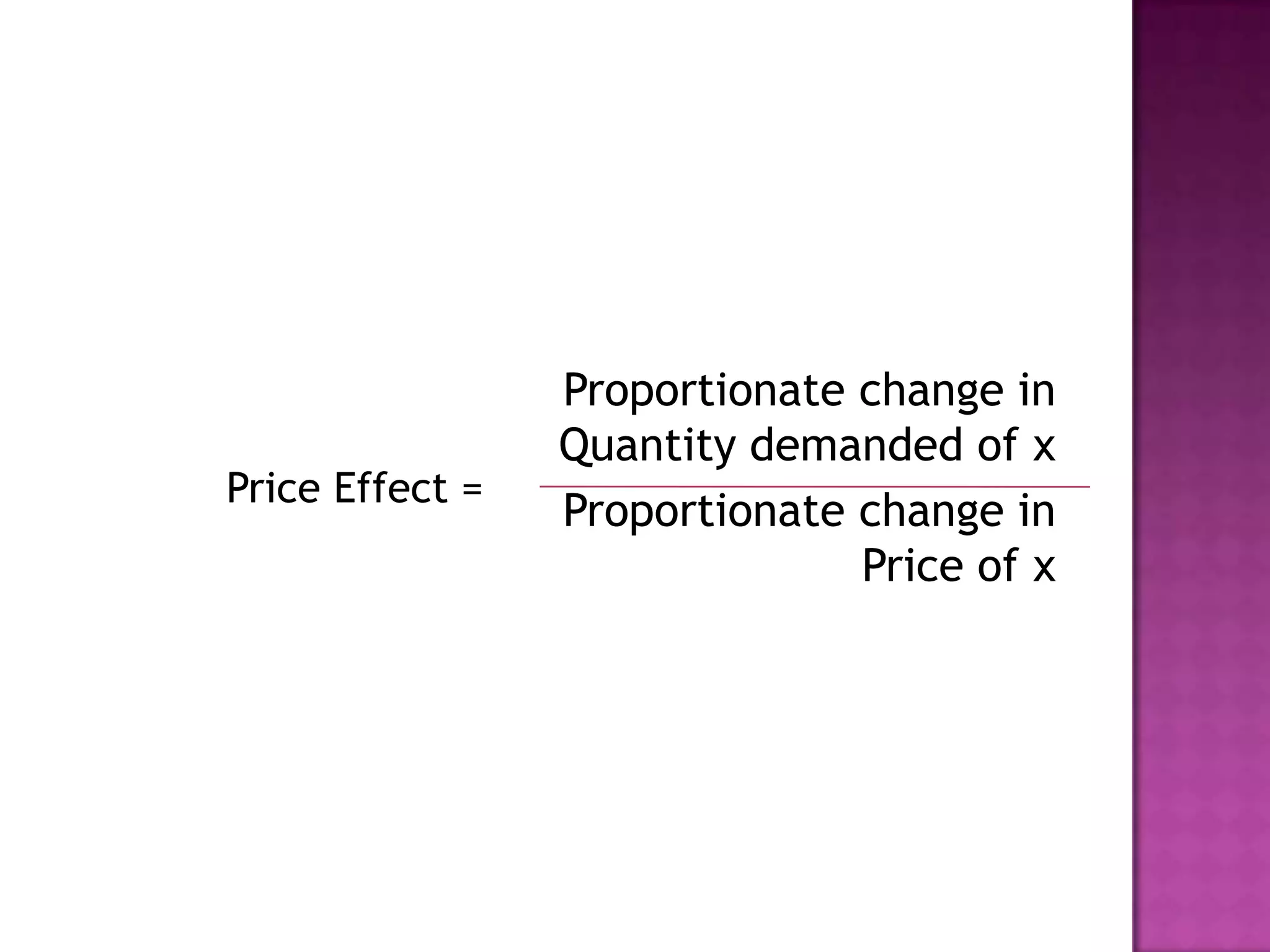 Economics Presentation-PRICE EFFECT | PPTX