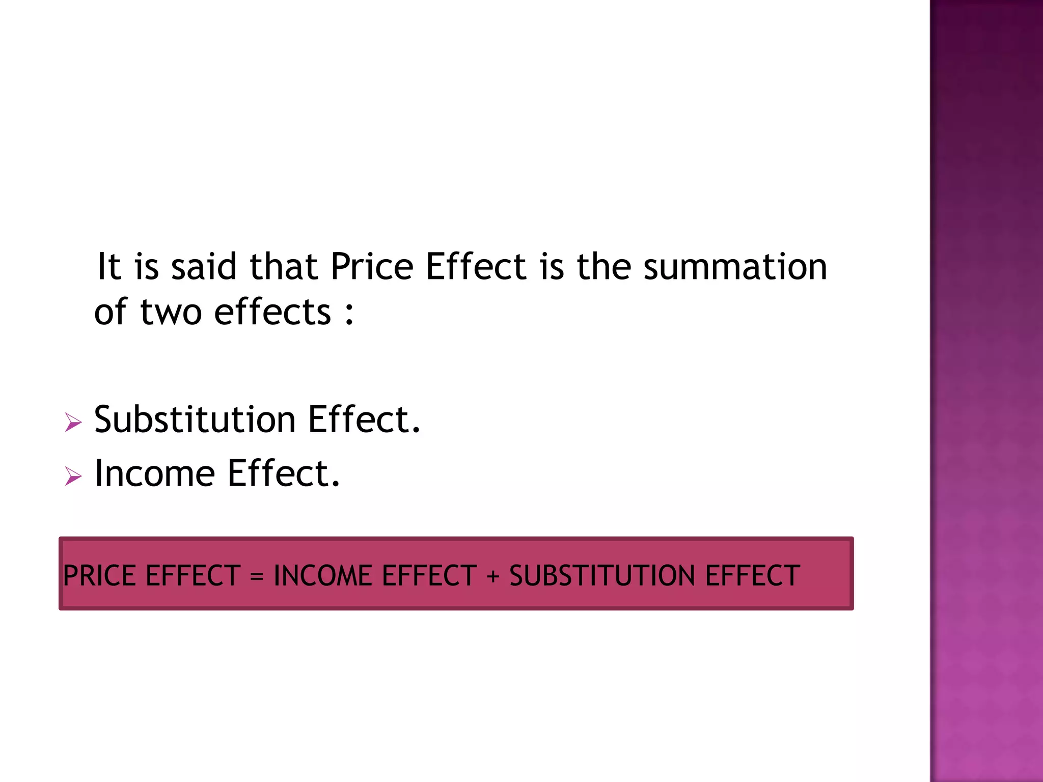 Economics Presentation-PRICE EFFECT | PPTX