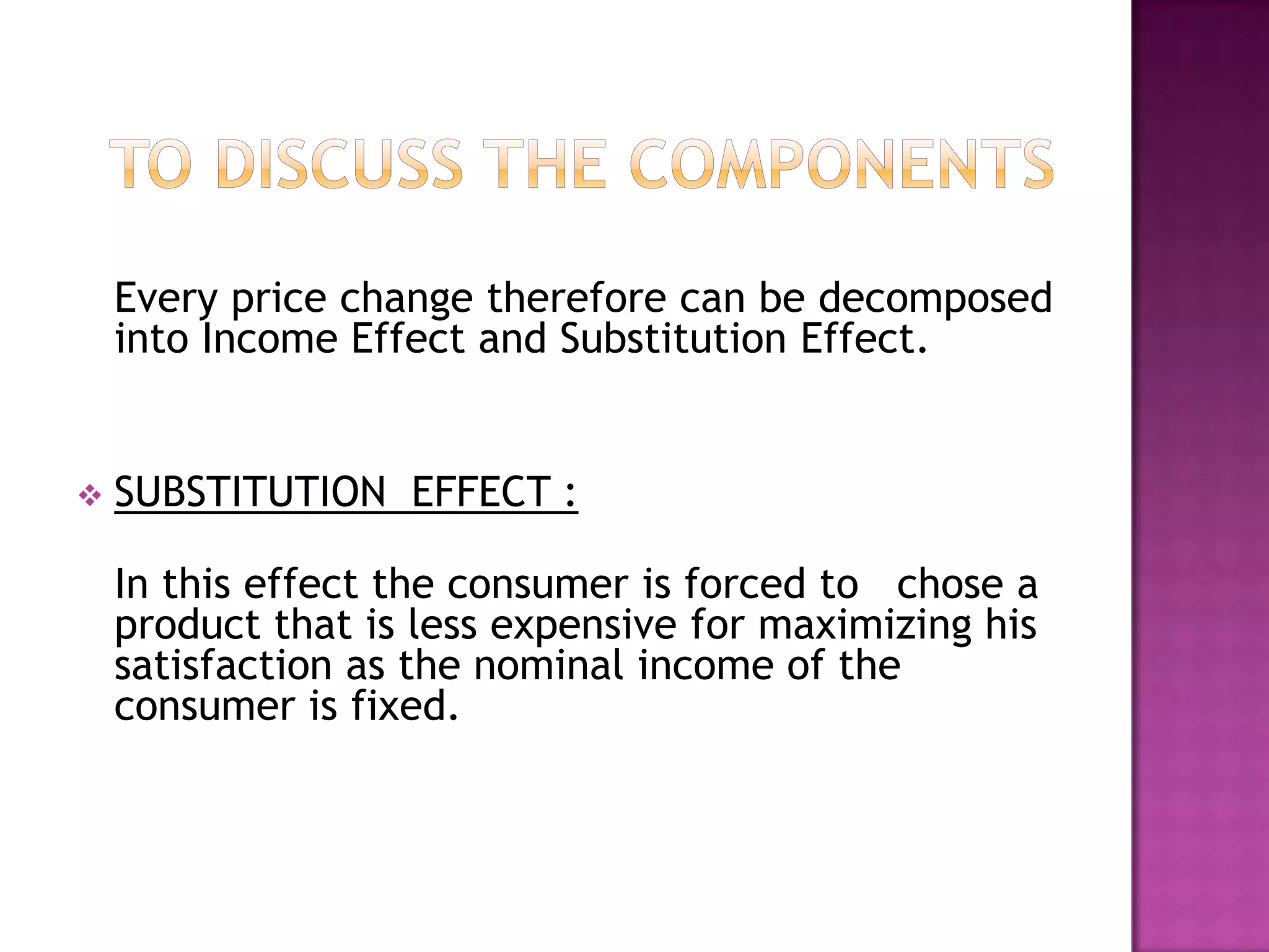 Economics Presentation-PRICE EFFECT | PPTX