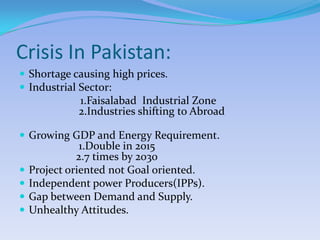 Energy Crisis In Pakistan | PPTX