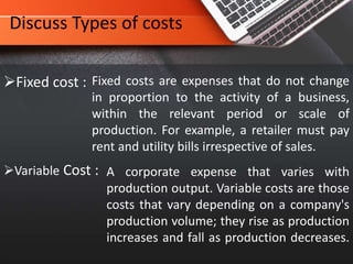 Production of Cost | PPTX