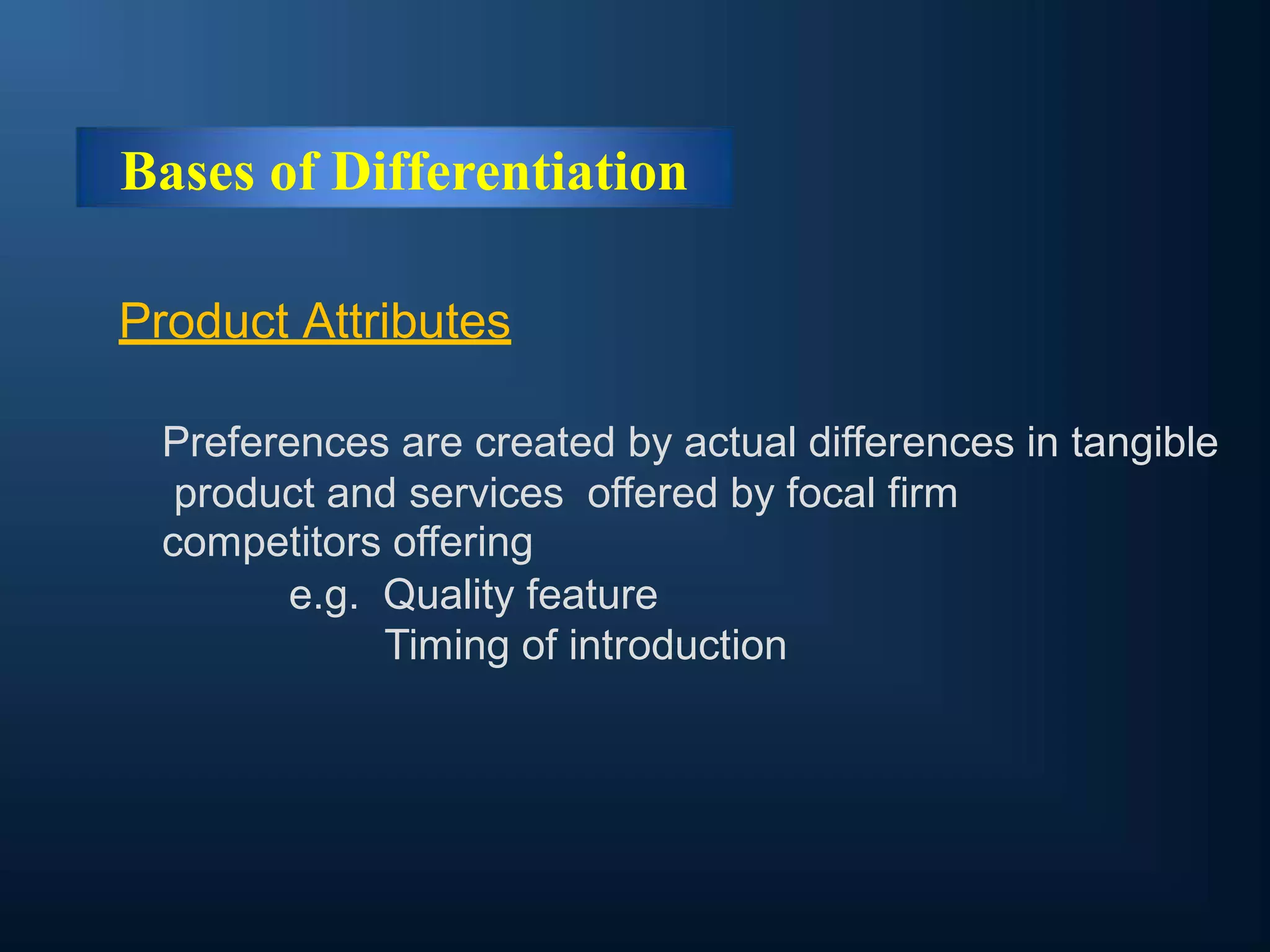 PRODUCT DIFFERENTIATION | PPT