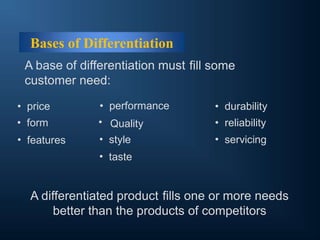 PRODUCT DIFFERENTIATION | PPT