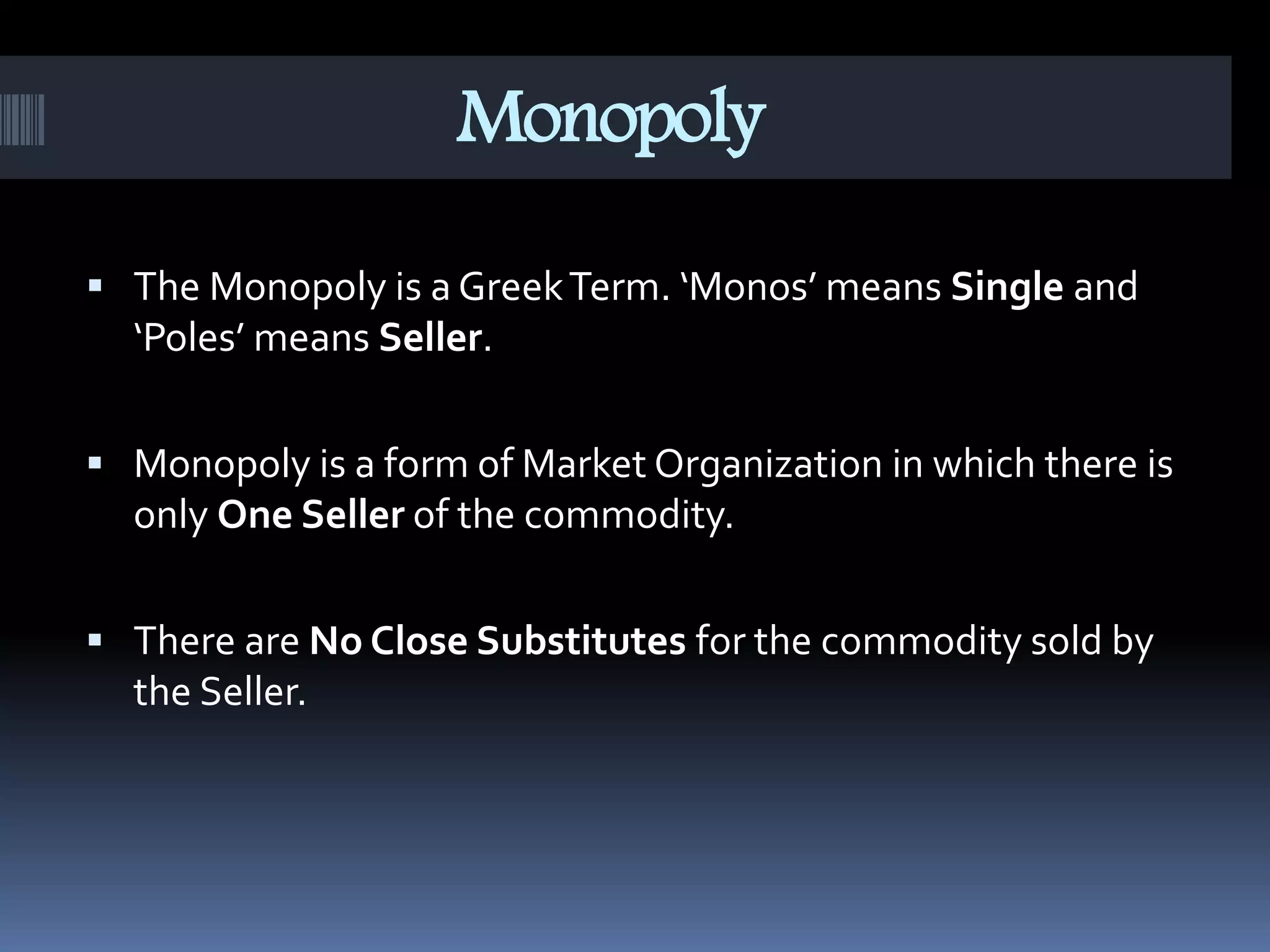 Monopoly Economics presentation | PPTX