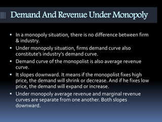 Monopoly Economics presentation | PPTX
