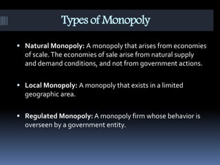 Monopoly Economics presentation | PPT
