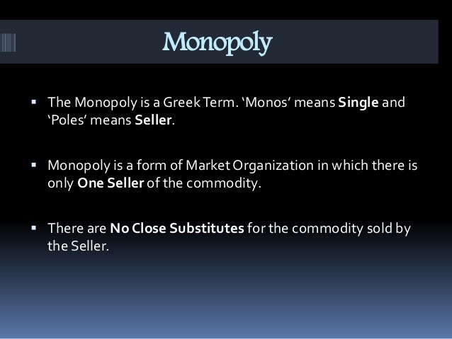 Monopoly Economics presentation