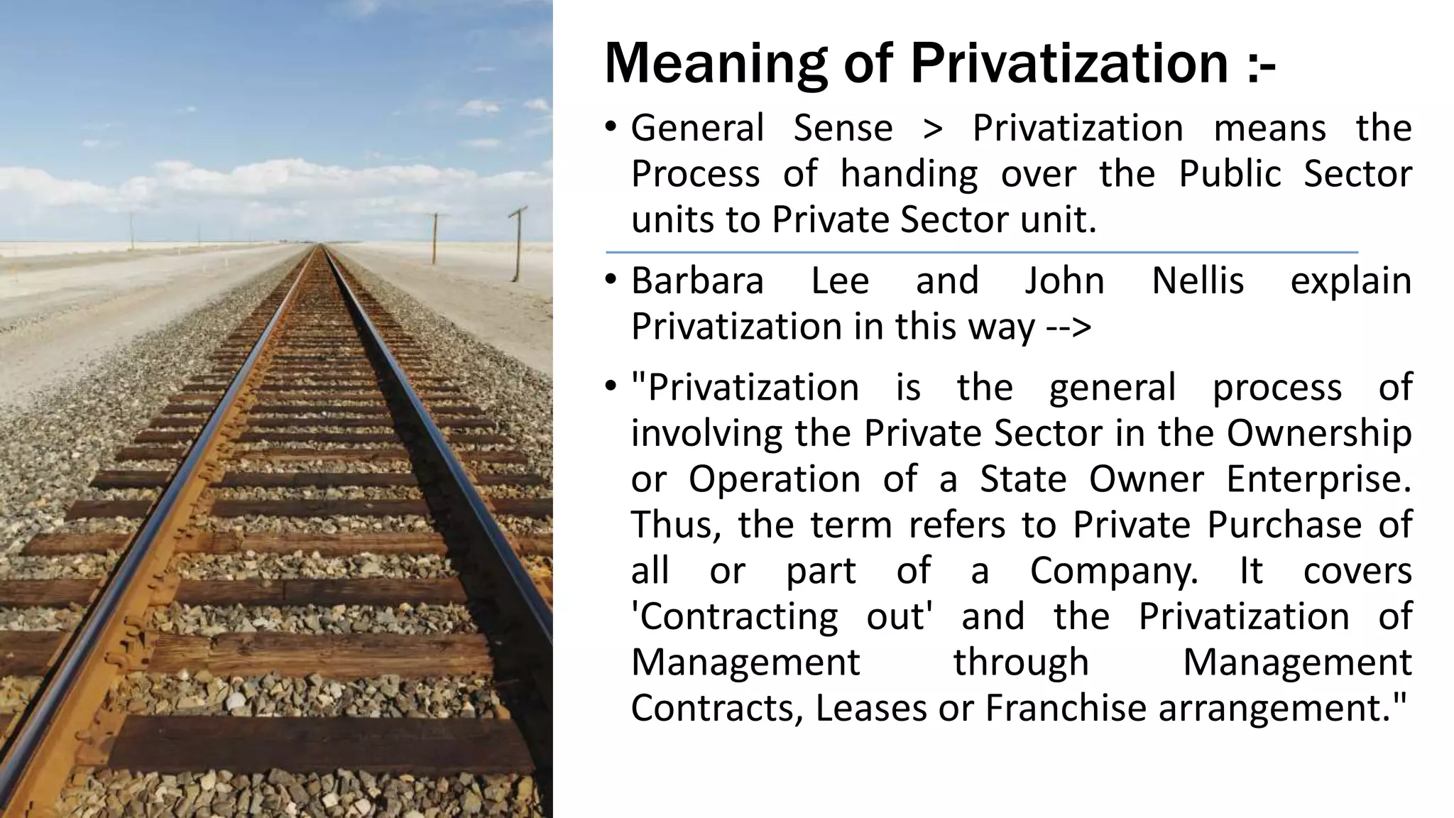 Privatization in India | PPTX