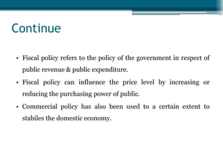 Methods of Price Control | PPTX