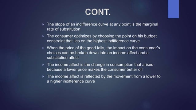 THEORY OF CONSUMER CHOICE | PPTX