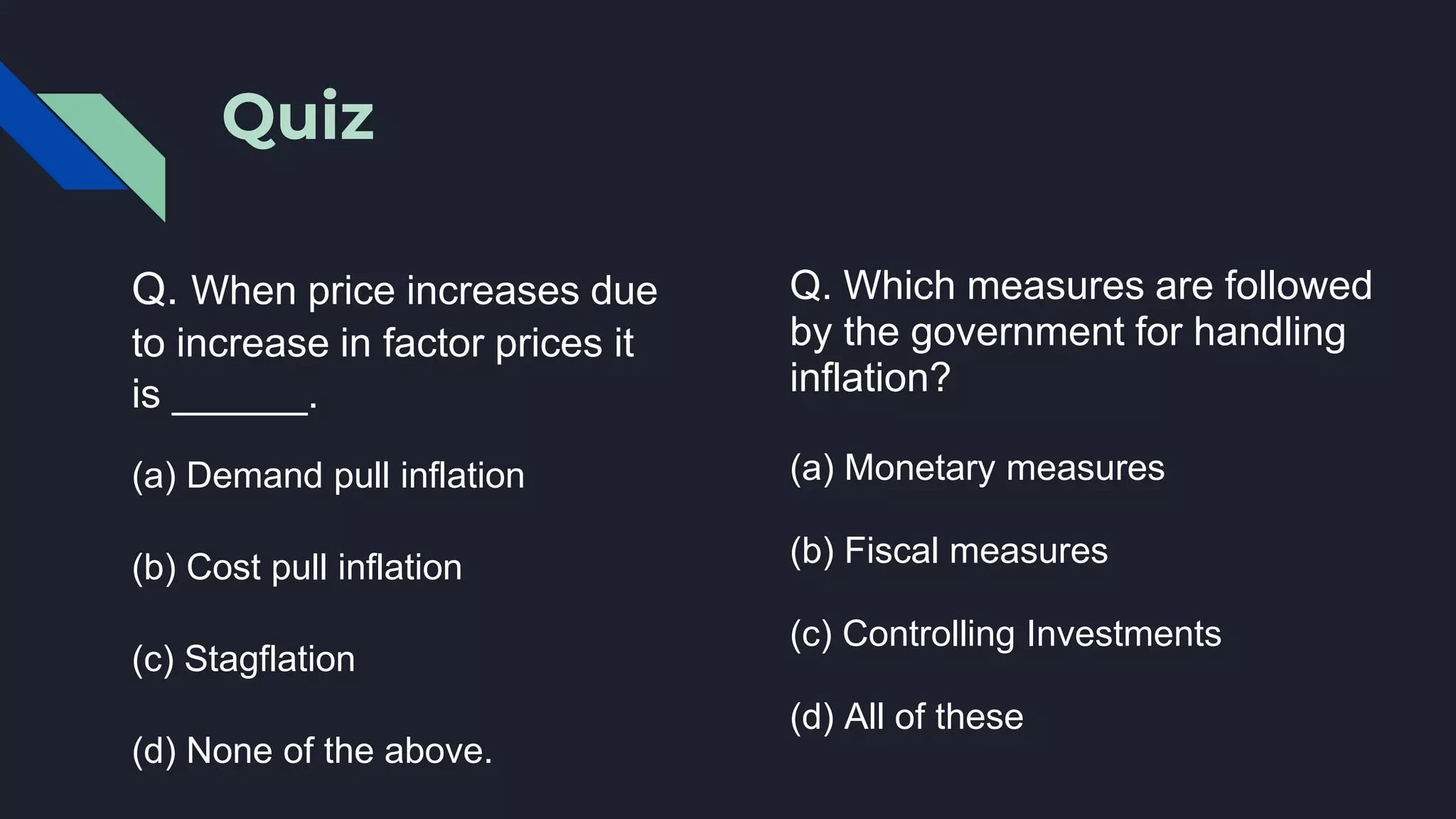 Inflation (Economics presentation) | PPTX
